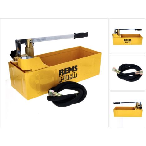 REMS Push Druckprüfpumpe Prüfpumpe Handprüfdruckpumpe Abdrückpumpe zum ...