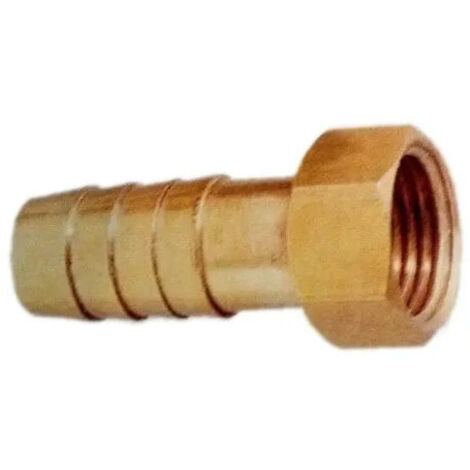 Raccord laiton embout Male cannelé - Femelle Fileté Ø12 - 12x17