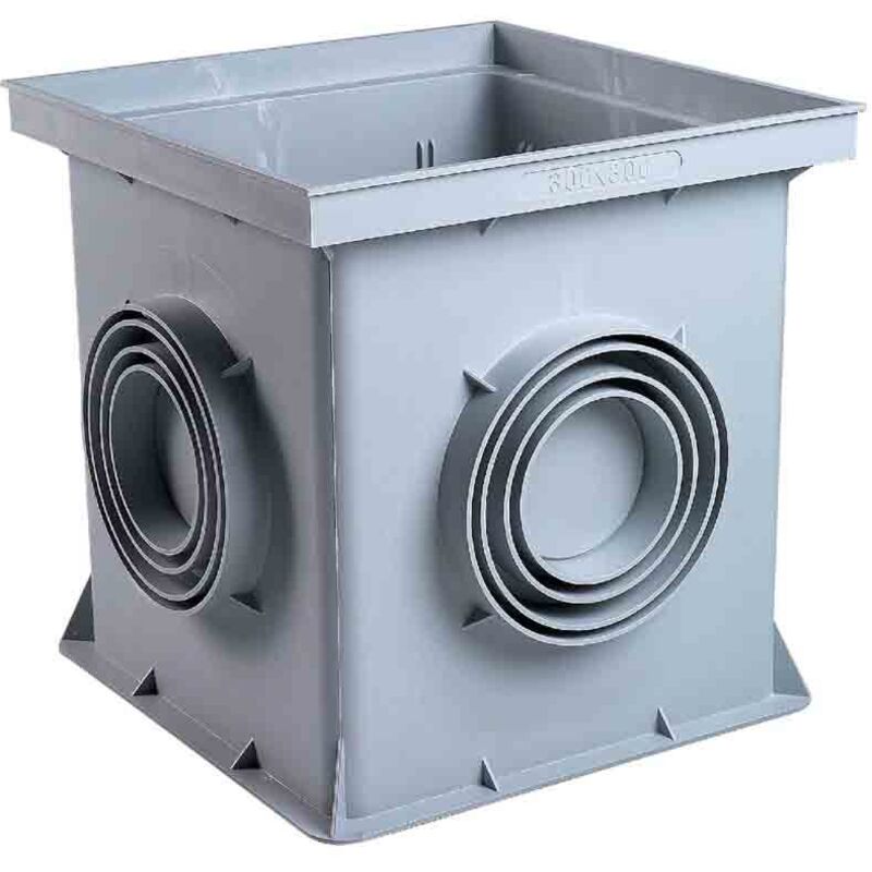 Regard réhausse pvc - gris - 300x300mm GIRPI - REGAR300