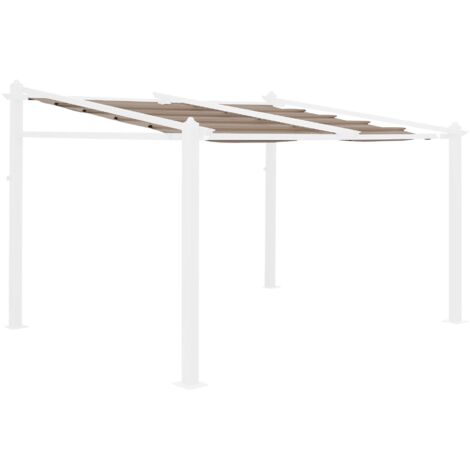 Waterproof pergola canopy
