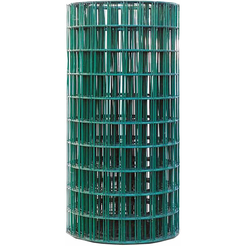 rete elettrosaldata plastificata verde rotolo mt25 | Rete ...