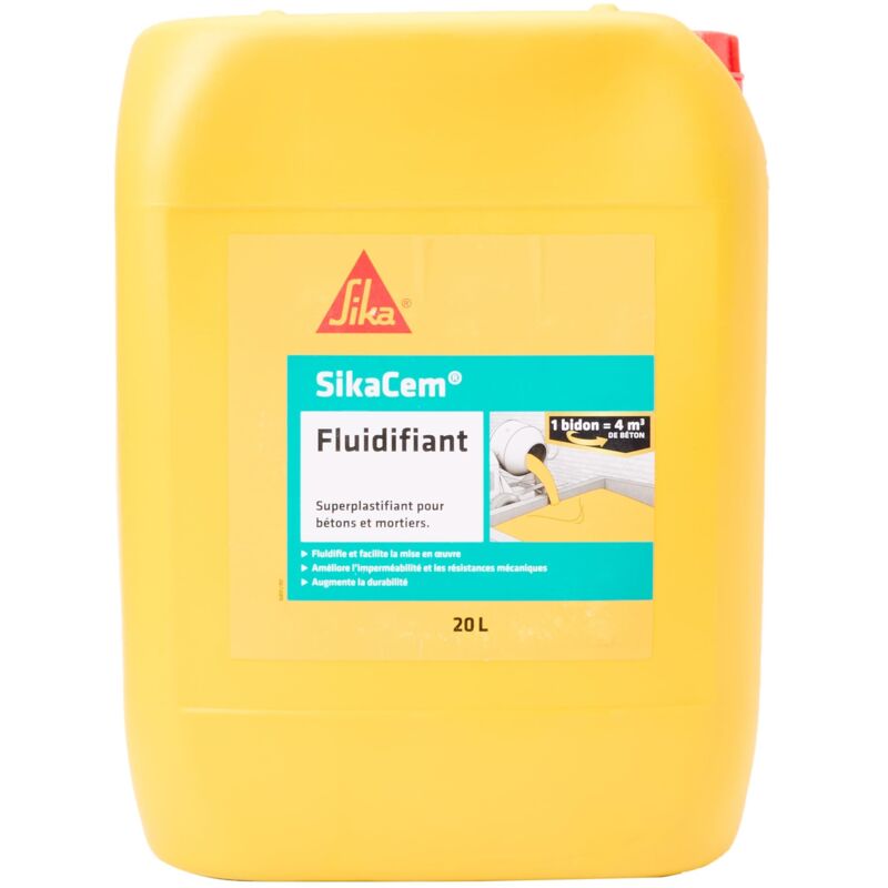 Sika - Riduttore Per Acqua Alta Superfluidificante Cem Fluidifier - 20L ...