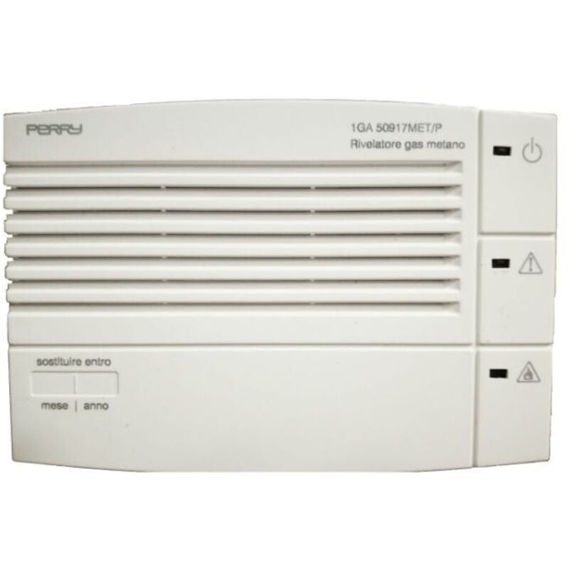 Rilevatore Fughe Di Gas Metano Da Parete Perry 1Ga50917met/P - Bianco | PERRY | US