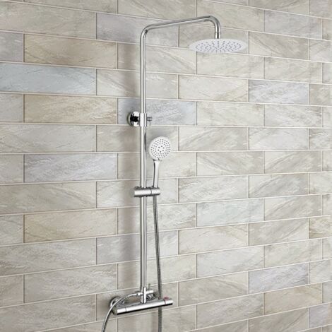 Bathroom 3 Dial 3 Way Concealed Round Thermostatic Shower Mixer Valve ...