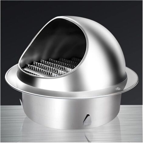 Round ventilation grille, stainless steel ventilation grille, with mesh ...