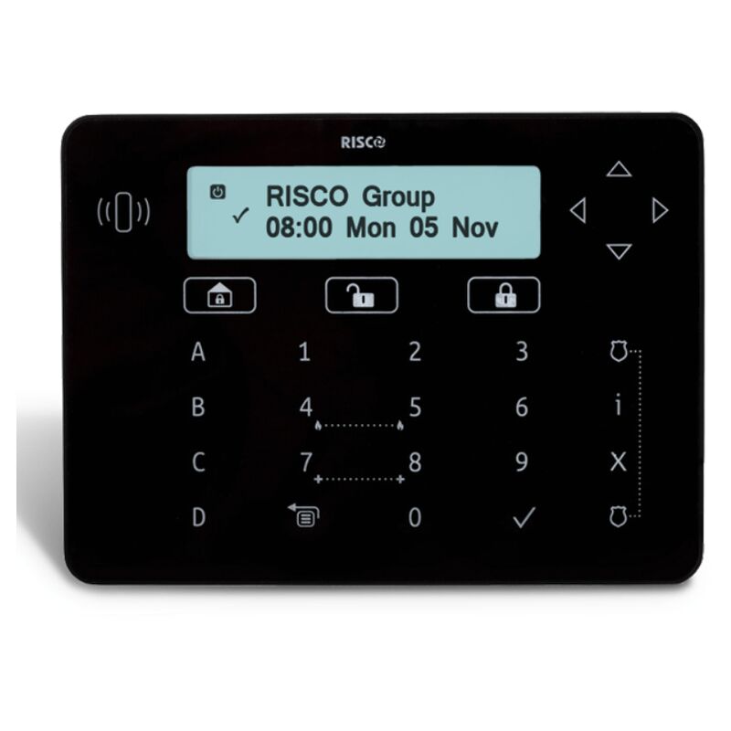 Risco - Tastiera Touch Elegant Nera Per Prosys™ Plus E Lightsys™2 Colore Nero Rpkel0b0000a ...