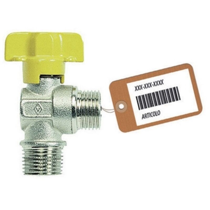 Rubinetto GAS 1/2" Maschio Maschio VALVOLA GAS RUBINETTO CUCINA GPL ...