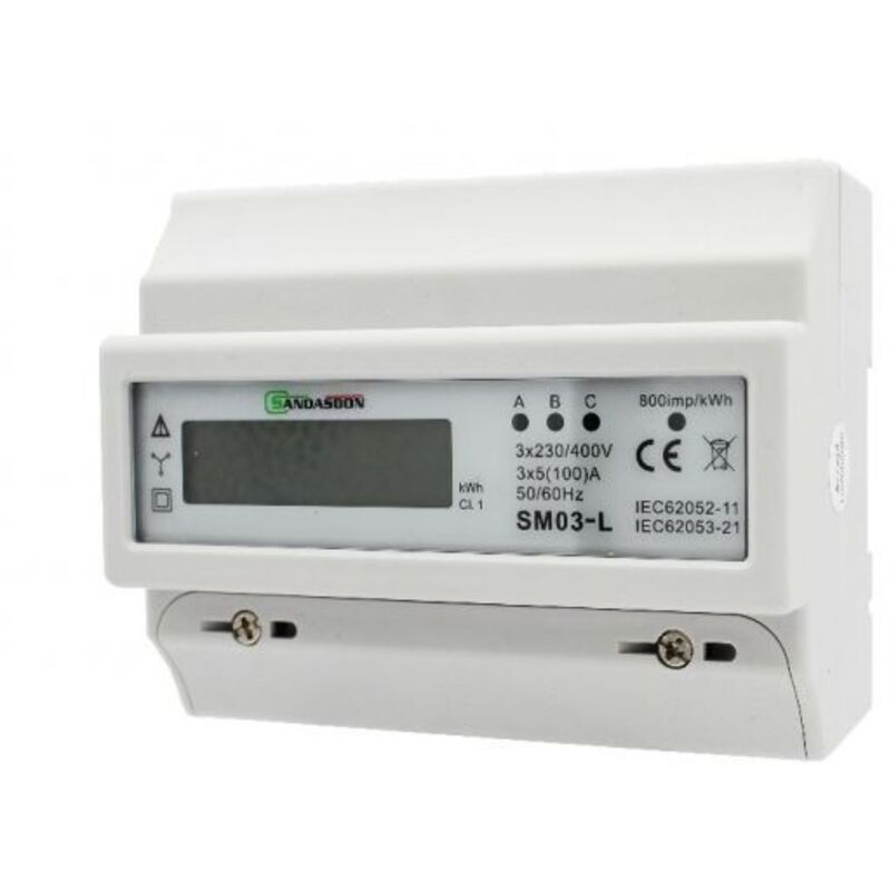 aaron contatore di energia elettronico trifase dtm | Aaron contatore di ...