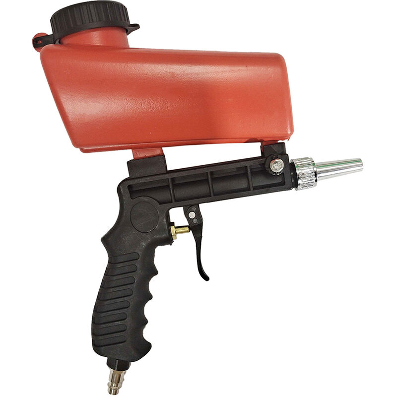 Sandblasting Gun Gravity Feed Air Sandblast Portable Speed Blaster Sand ...
