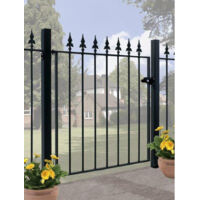 Aluminium, iron and steel garden gates