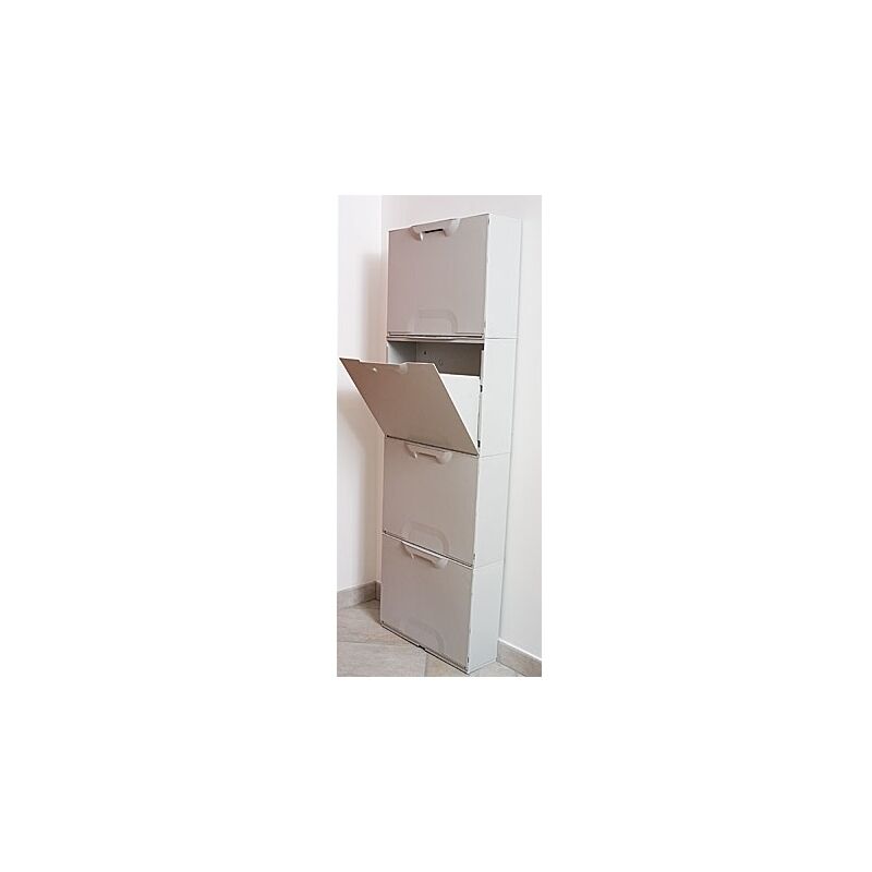 Scarpiera componibile in resina da 4 moduli Unika - SCRP