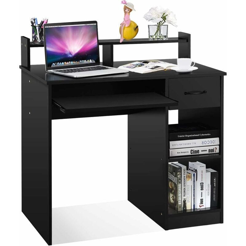 Scrivania Da Studio Con Cassetti, Tavolo Porta Pc Per Computer Moderno ...