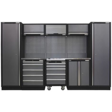 Sealey APMSBESTACK01SS Superline PRO Black Edition Storage System with ...