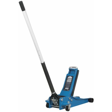 Sealey 3000LEHV Low Profile Trolley Jack with Rocket Lift 3 Tonne - Green