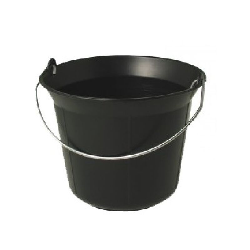 Seau de maçon 11 L Noir 24 cm