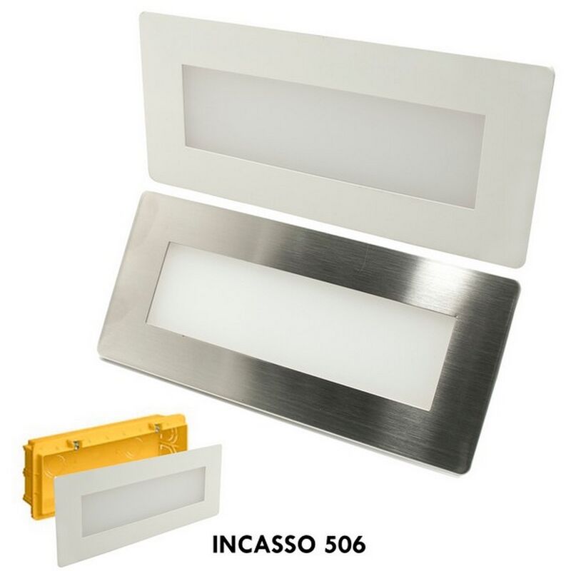 Wisdom - Faretto Segnapasso Led 5W Ip65 Da Incasso Rotondo Bianco ...