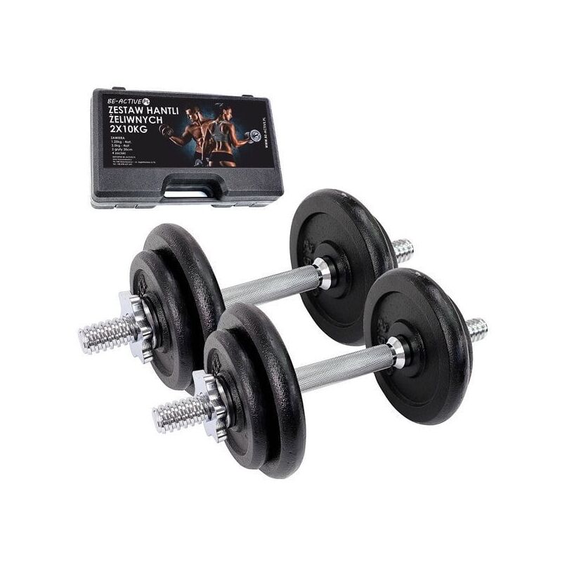 Set Manubri Regolabili Ghisa Da 20 Kg Per Bodybuilding Fitness ...