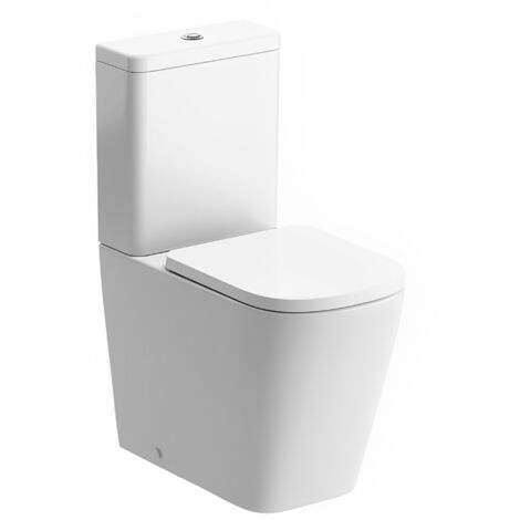 Close coupled toilet pans