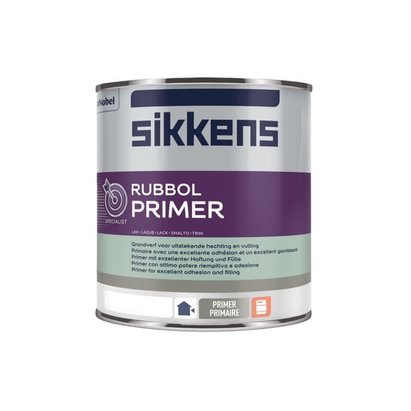 Sikkens Rubbol Primer Plus Paint - 5 Litre - White - White - 5119154