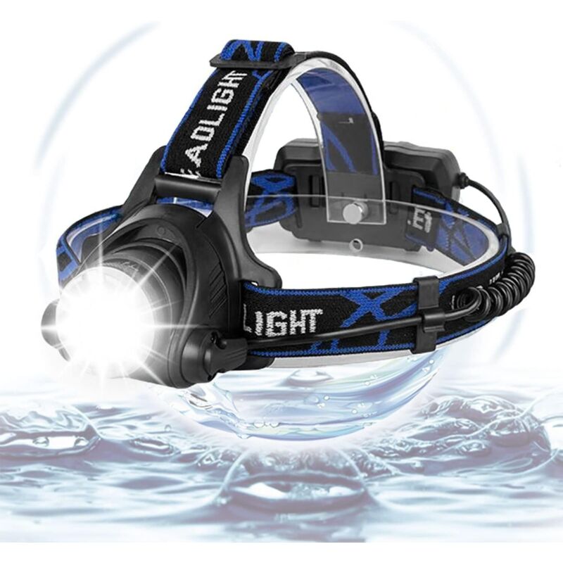 Preisvergleich für Stirnlampe, wiederaufladbare LED-Taschenlampe mit 3 ...