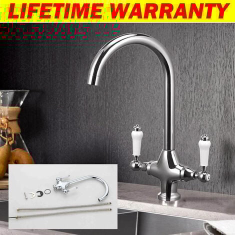 Dual lever kitchen taps