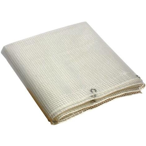 Teloni Telo Telone PVC Multiuso Occhiellato Bianco Trasparente Retinato ...