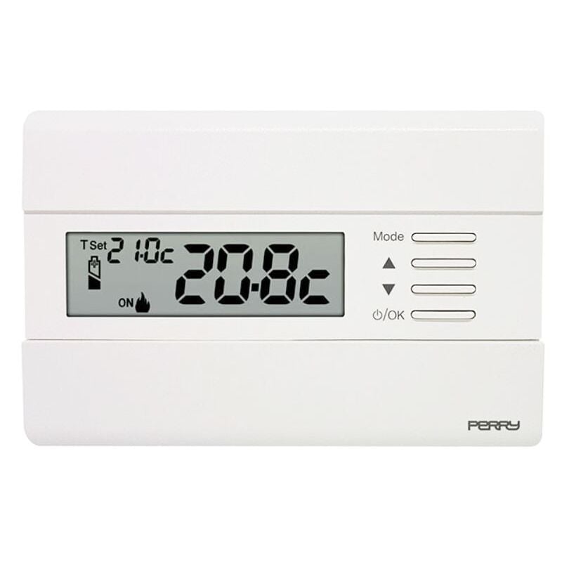 Termostato a parete Perry Bianco con display 1TPTE011B - PER 1TPTE011B