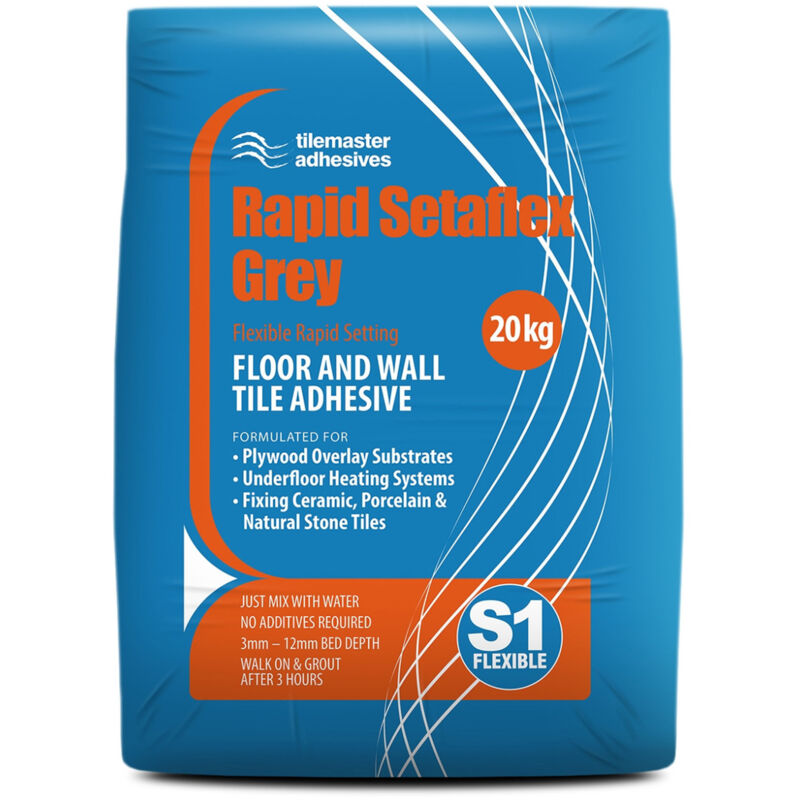 Set Rapid Spf Flexible Tile Adhesive 20Kg Grey - - Weber | Weber | BR