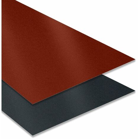 Tôle Plane 1000x2000 mm Acier 0.50 Mat Texturé | Anthracite mat - WL12075
