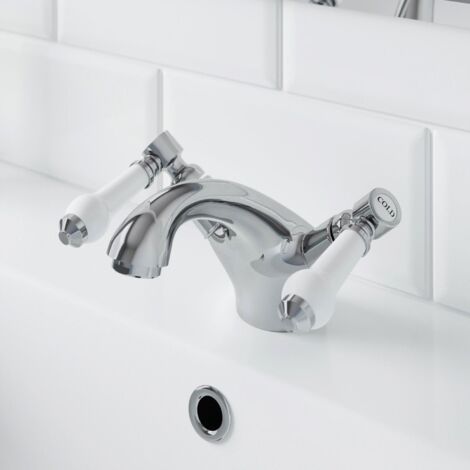 Monobloc basin taps