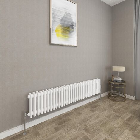 ELEGANT Traditional Radiator Anthracite Double Horizontal Cast Iron ...