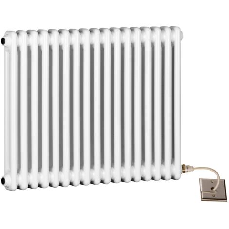 Electric 3 Column White Traditional 300h x 821w Column Radiator Old ...