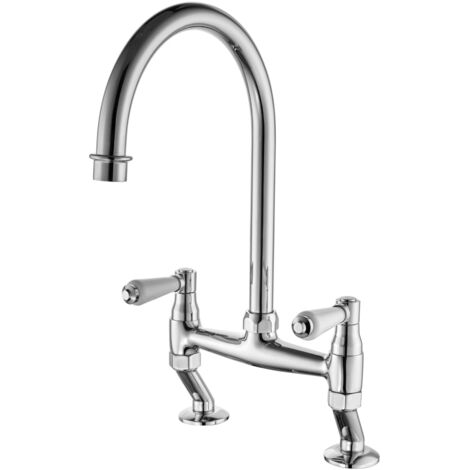 Dual lever kitchen taps