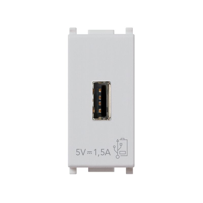 Usb power supply unit 5V1.5A 1M Silver Vimar 14292.SL