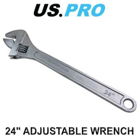 US PRO Adjustable Wrench Large 18"" 450mm Spanner 53mm Wide Opening Jaw ...