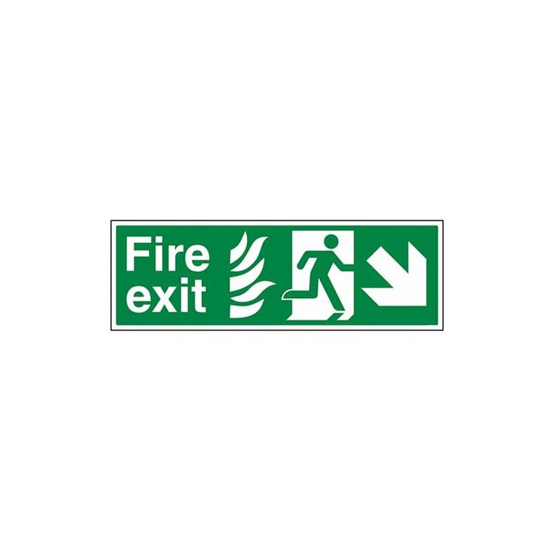 V Safety 14026 Ax-R Fire Exit Sign, Nhs Fire Exit Freccia A Sinistra ...