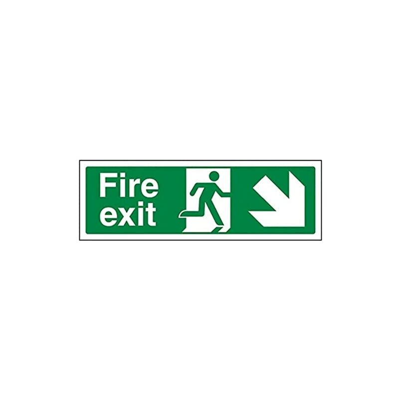 V Safety 14026 Ax-R Fire Exit Sign, Nhs Fire Exit Freccia A Sinistra ...