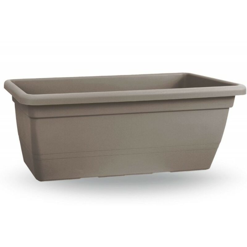 Veca - Fioriera Vaso Rettangolare Matheria In Plastica Con Ruote 100Cm ...