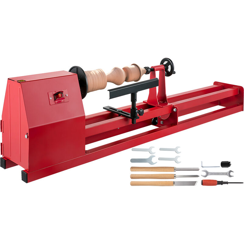 Vevor Benchtop Wood Turning Lathe 14" × 40" 400W 4-Speed Home Workshop ...