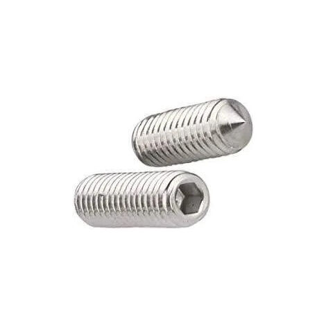 Vis pointeau x2 diamètre 6mm longueur 10mm + clé allen - DESVI228742