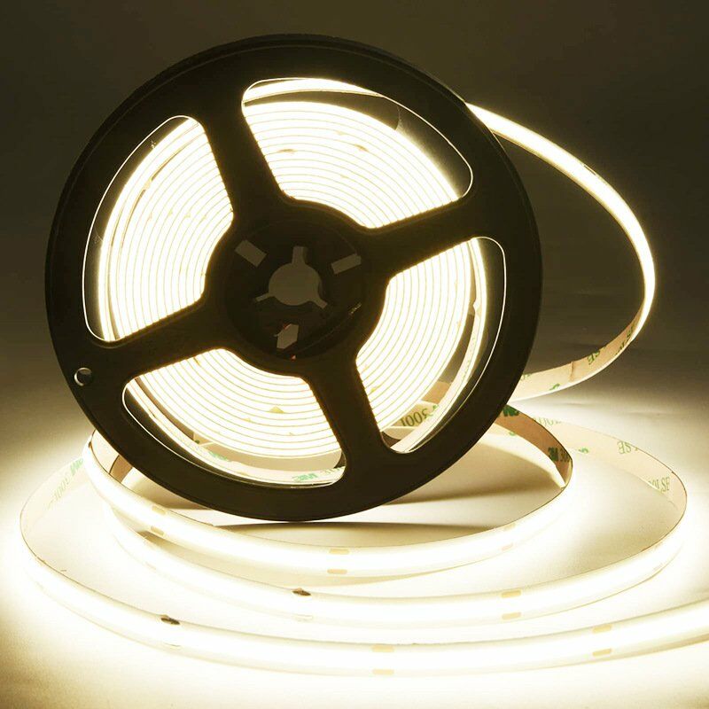 Warm White Led Strip Light, 12V Dimmable Neon Led Strip Lights, 5M ...