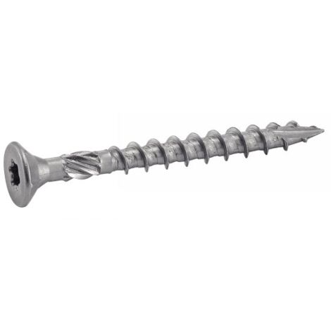 Schraube für Spanplatten mit Senkkopf Pozidriv - Edelstahl A4 6x80 mm ...