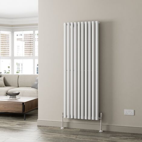 EMKE White Designer Radiator Horizontal Traditional Cast Iron Style ...