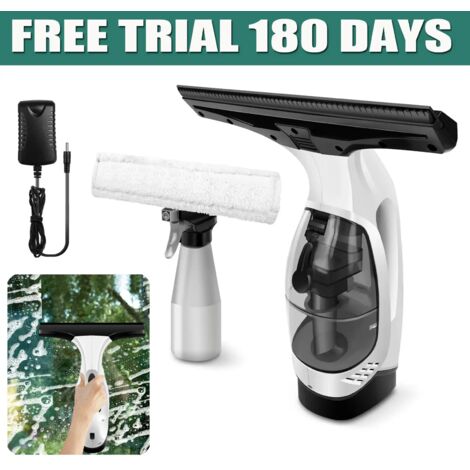 Window Vac Cordless Rechargeable Vacuum Steam Glass Cleaner Streak-Free ...