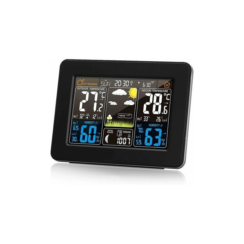 Wireless Weather Station with Alert and Temperature/Humidity/Barometer ...