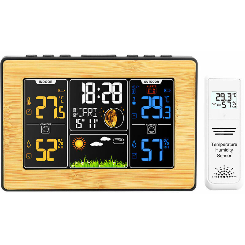 Wireless Weather Station with Sensor Outdoor Indoor Outdoor Thermometer ...