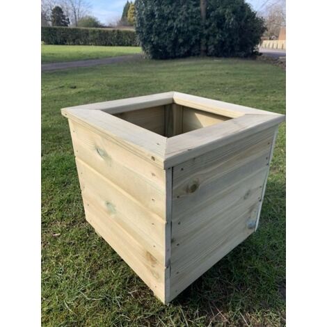 Small Stylish Wooden Planter
