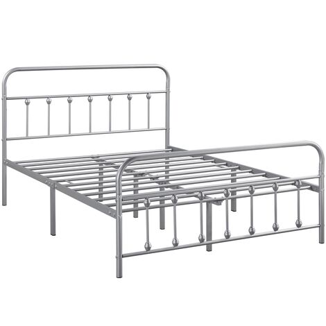 VonHaus Metal Bed Frame – Bedstead With Solid Metal Slats & Under Bed ...