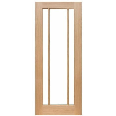 Chester White Clear Glazed Grained Moulded 4 Panel Internal Door - 1981 ...